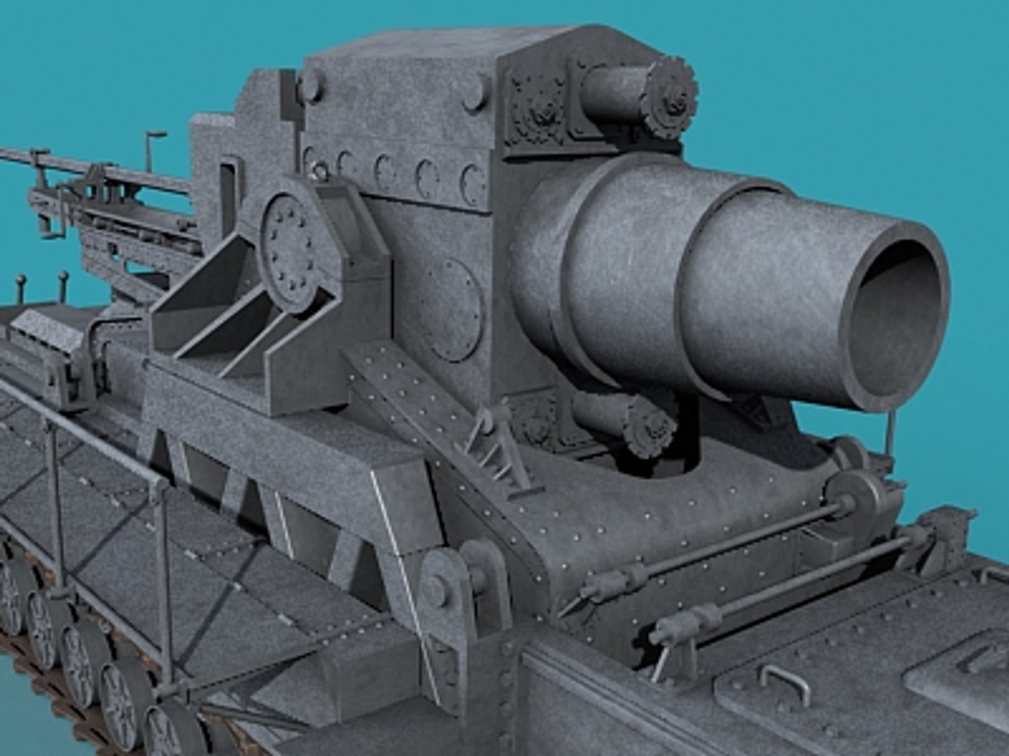 3d German Mortar Wwii