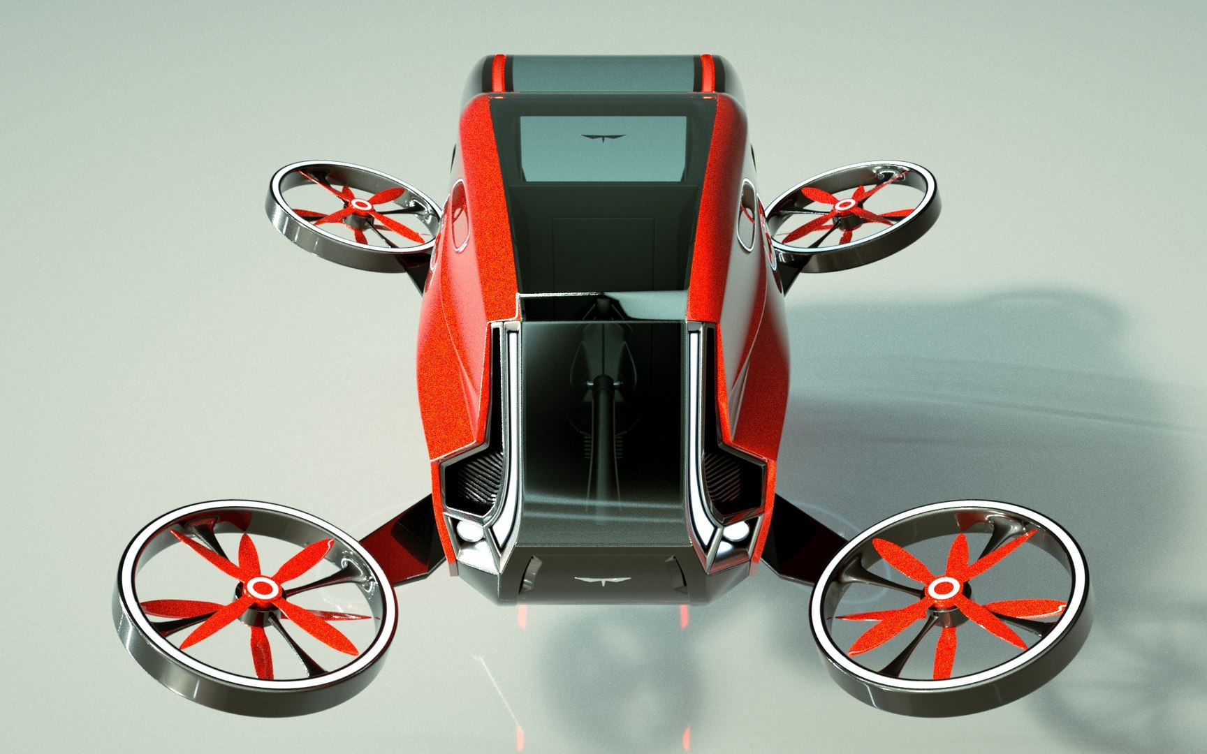 Car Copter Model - TurboSquid 1332697