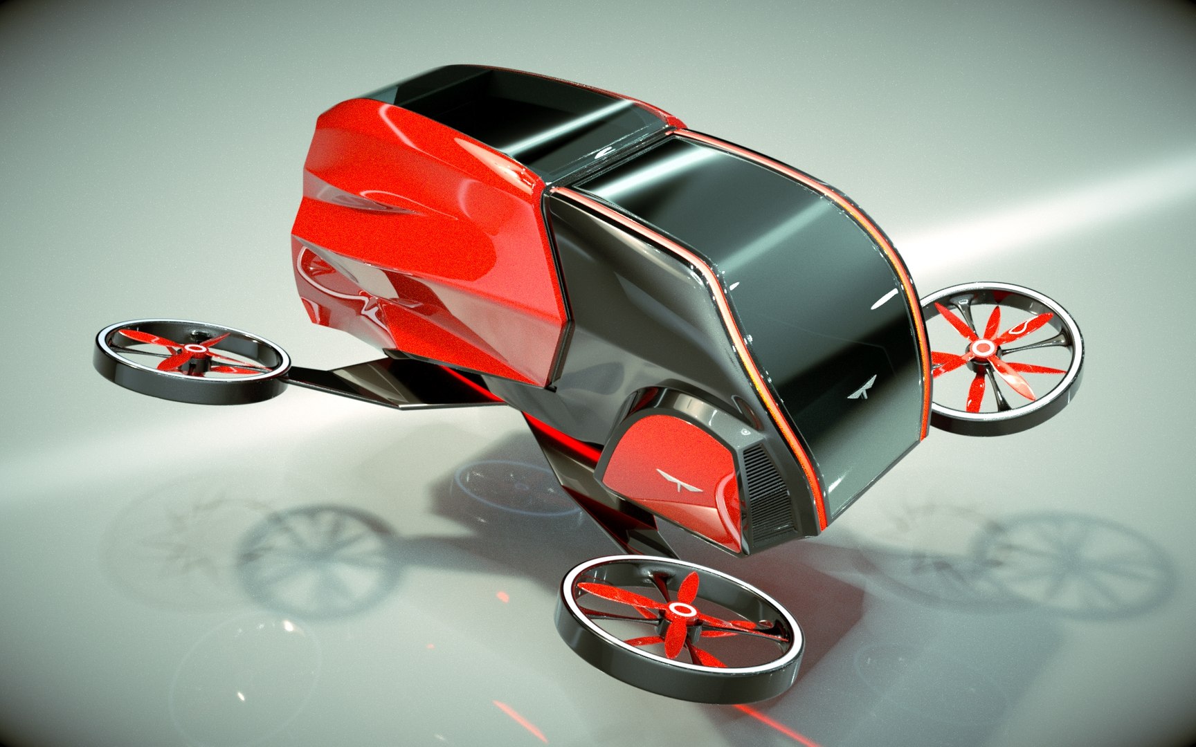 Car Copter Model - TurboSquid 1332697