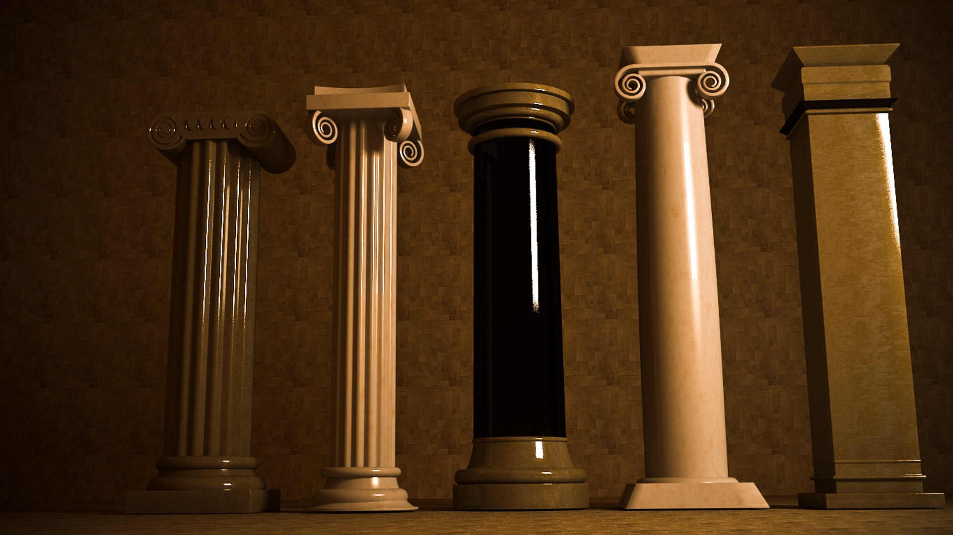 C4d Pillar Modelled c4d-pillar-modelled