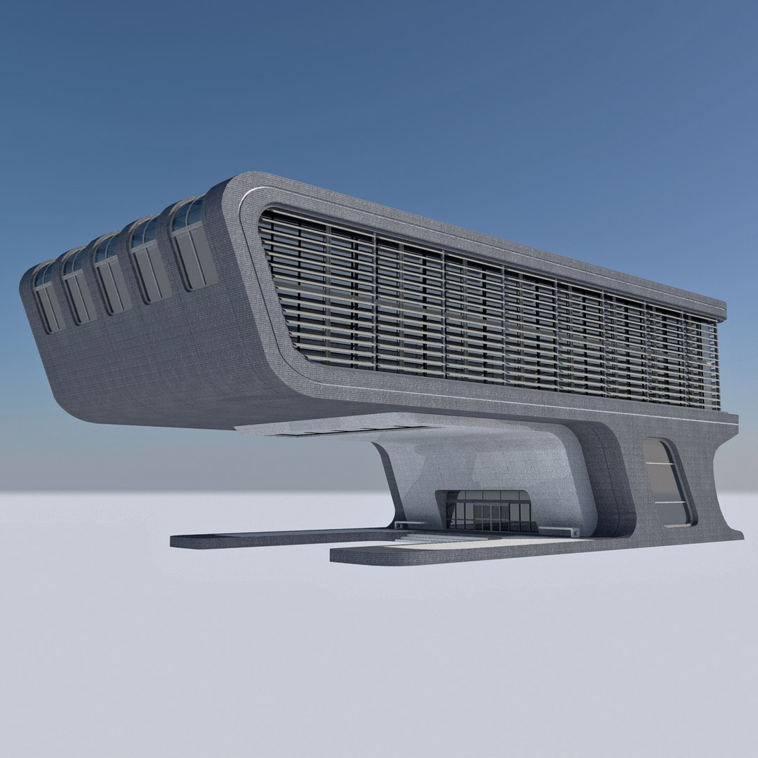 - futuristic office building max
