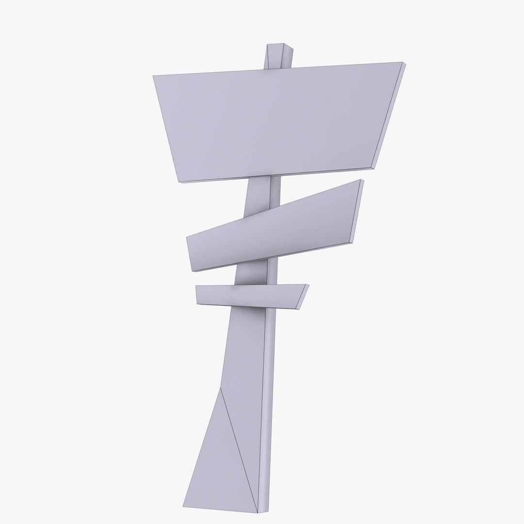 3d Sign Board Model