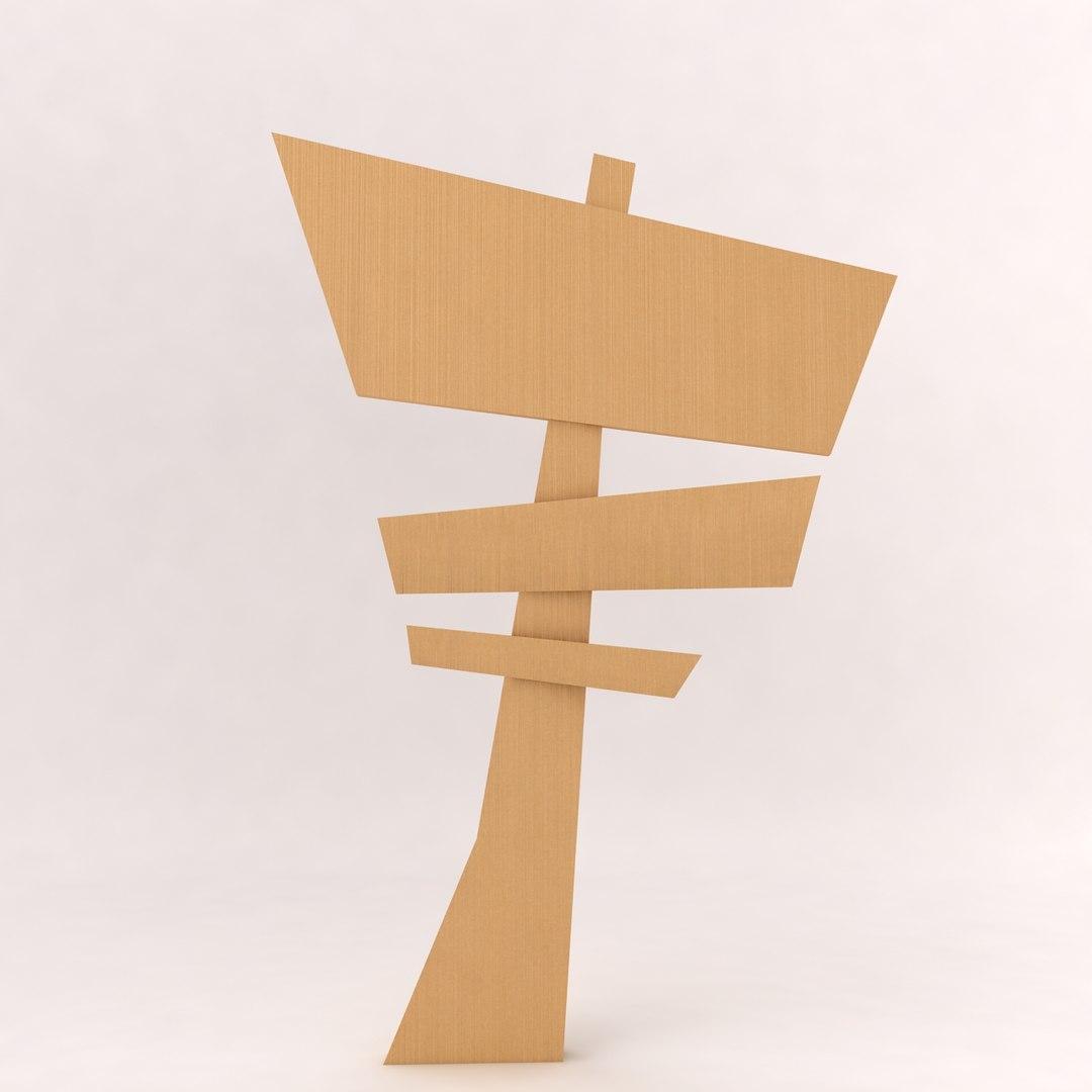 3d Sign Board Model