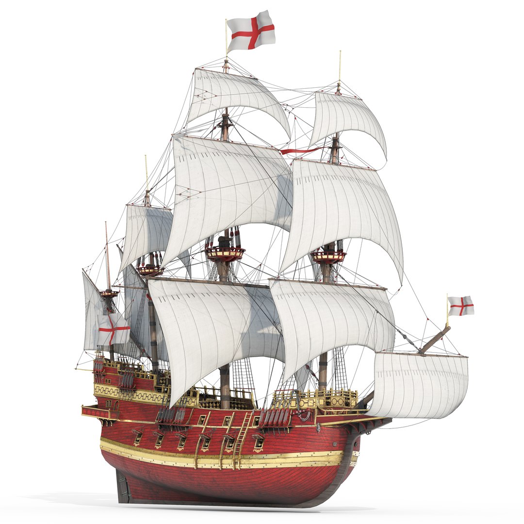3D This 3D Galleon Includes A Fully Detailed Interior 04 - TurboSquid ...