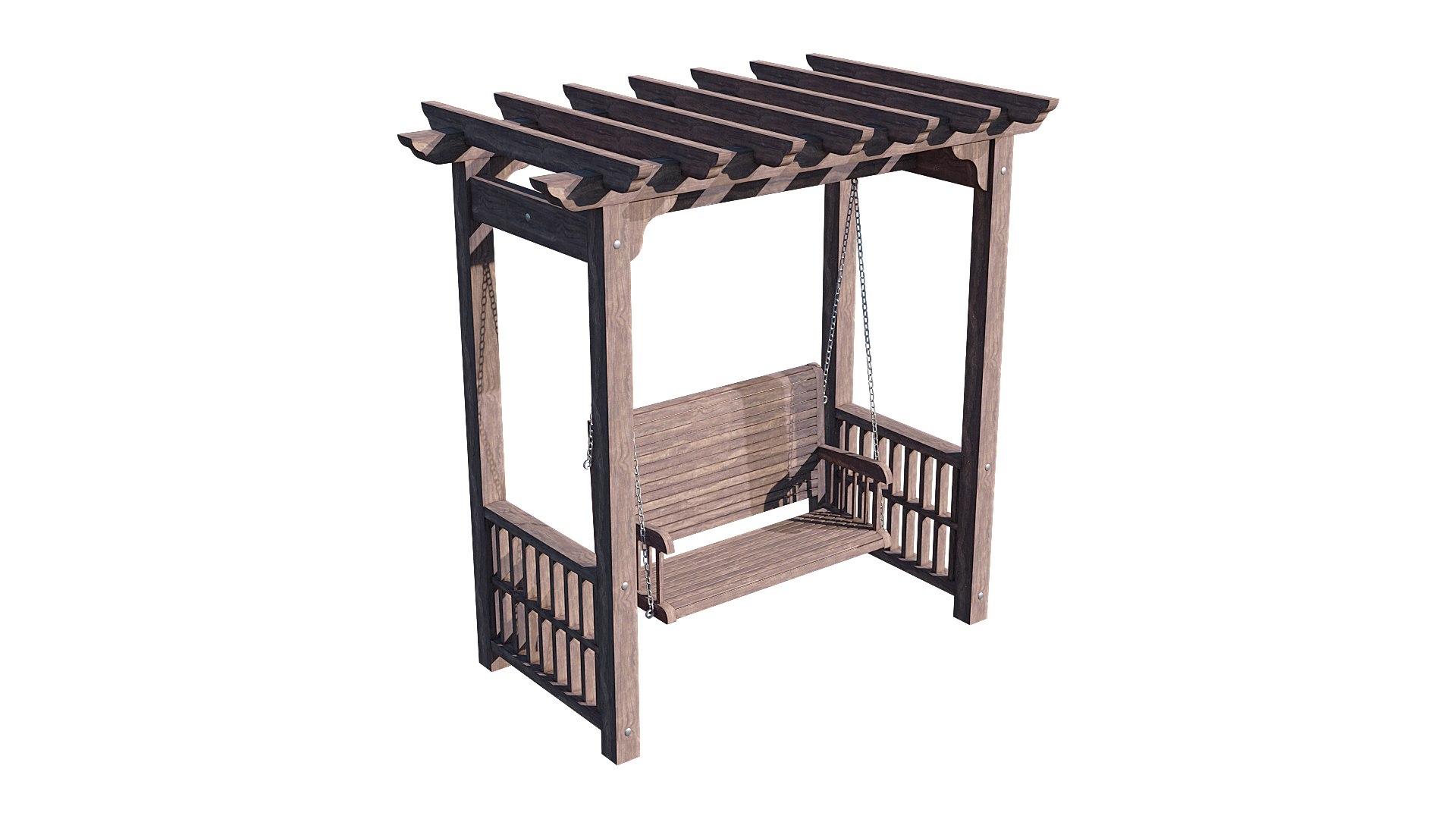 Arbor With Swing 3D Model - TurboSquid 1762774