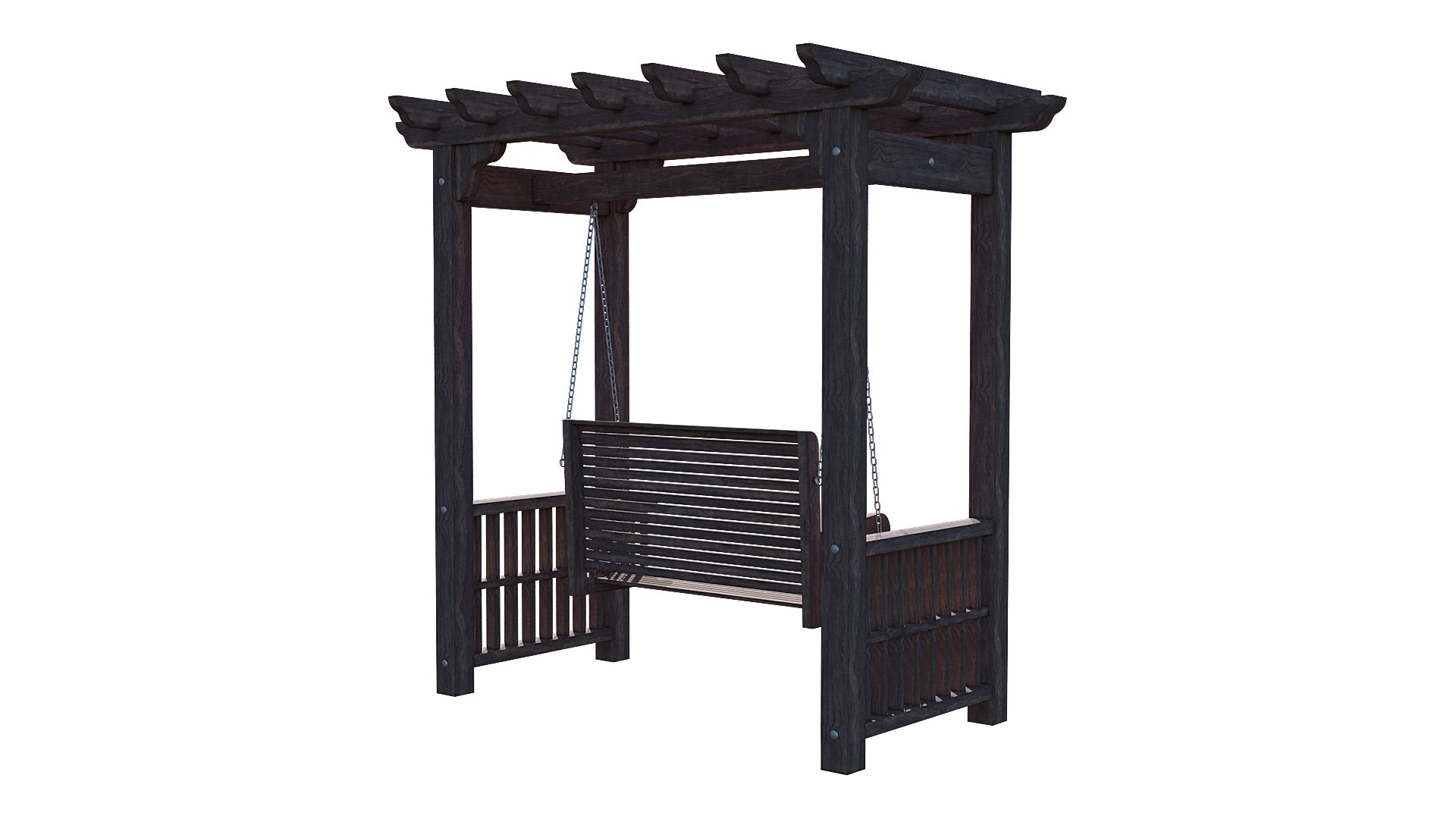 Arbor With Swing 3D Model - TurboSquid 1762774