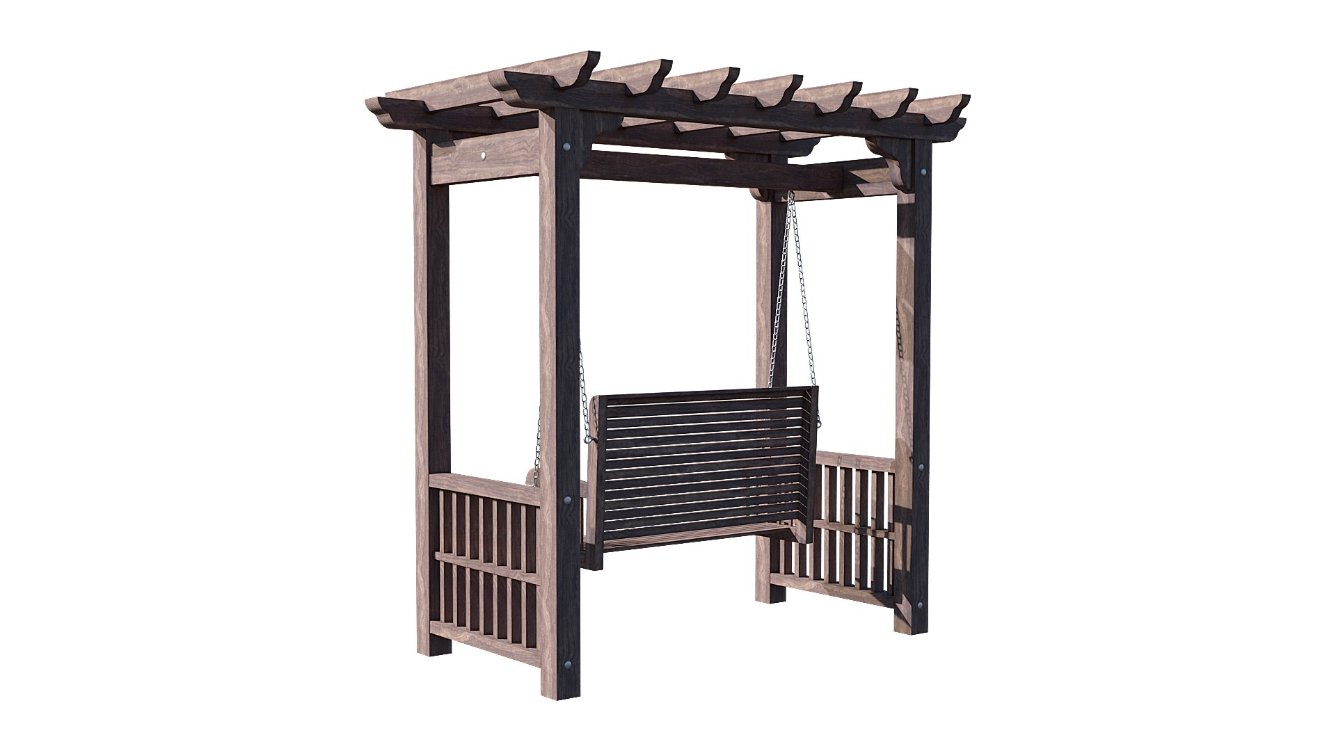 Arbor With Swing 3D Model - TurboSquid 1762774