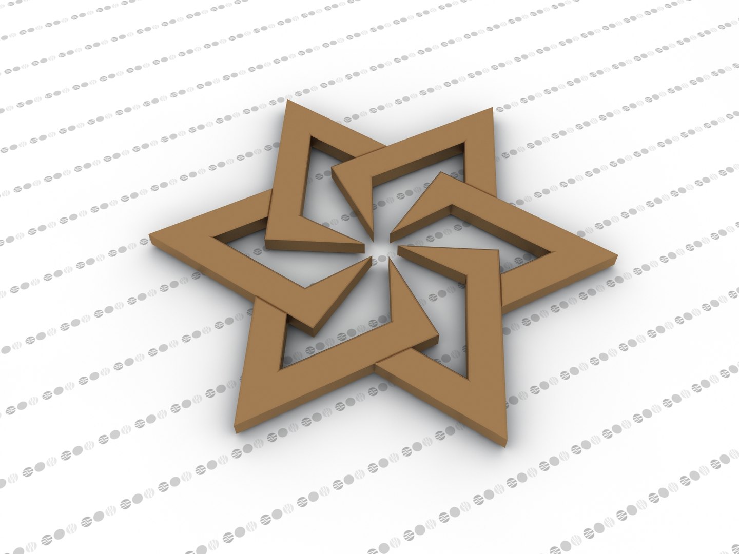 Star david model - TurboSquid 1417427