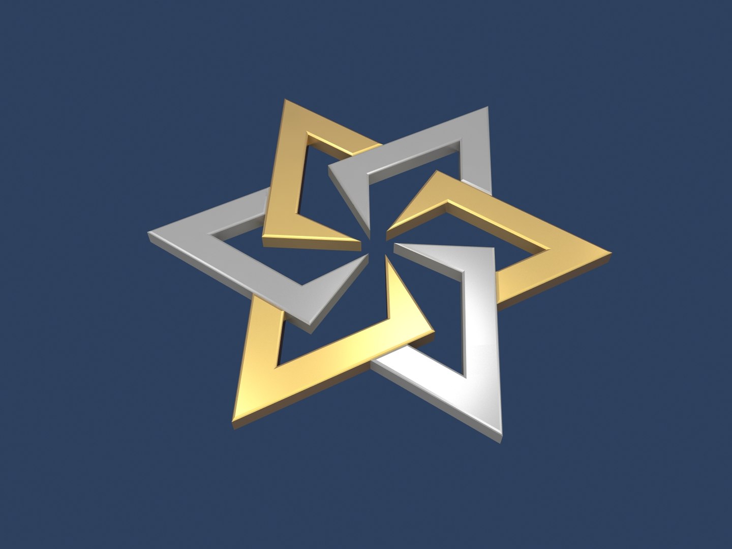 Star david model - TurboSquid 1417427