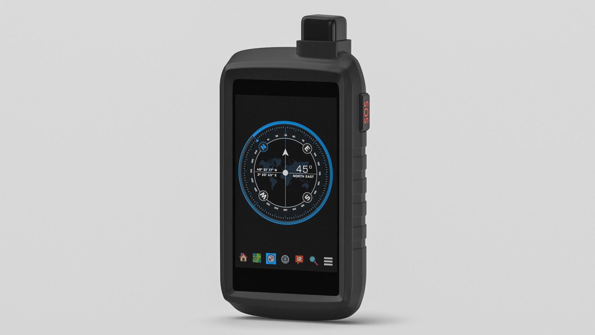 Digital Compass Device 3D model - TurboSquid 1860313