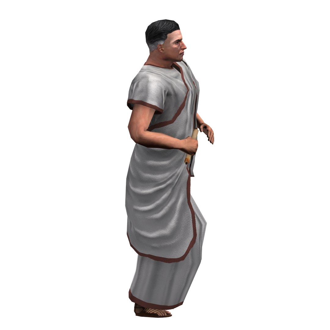 roman diplomat character walk 3d 3ds