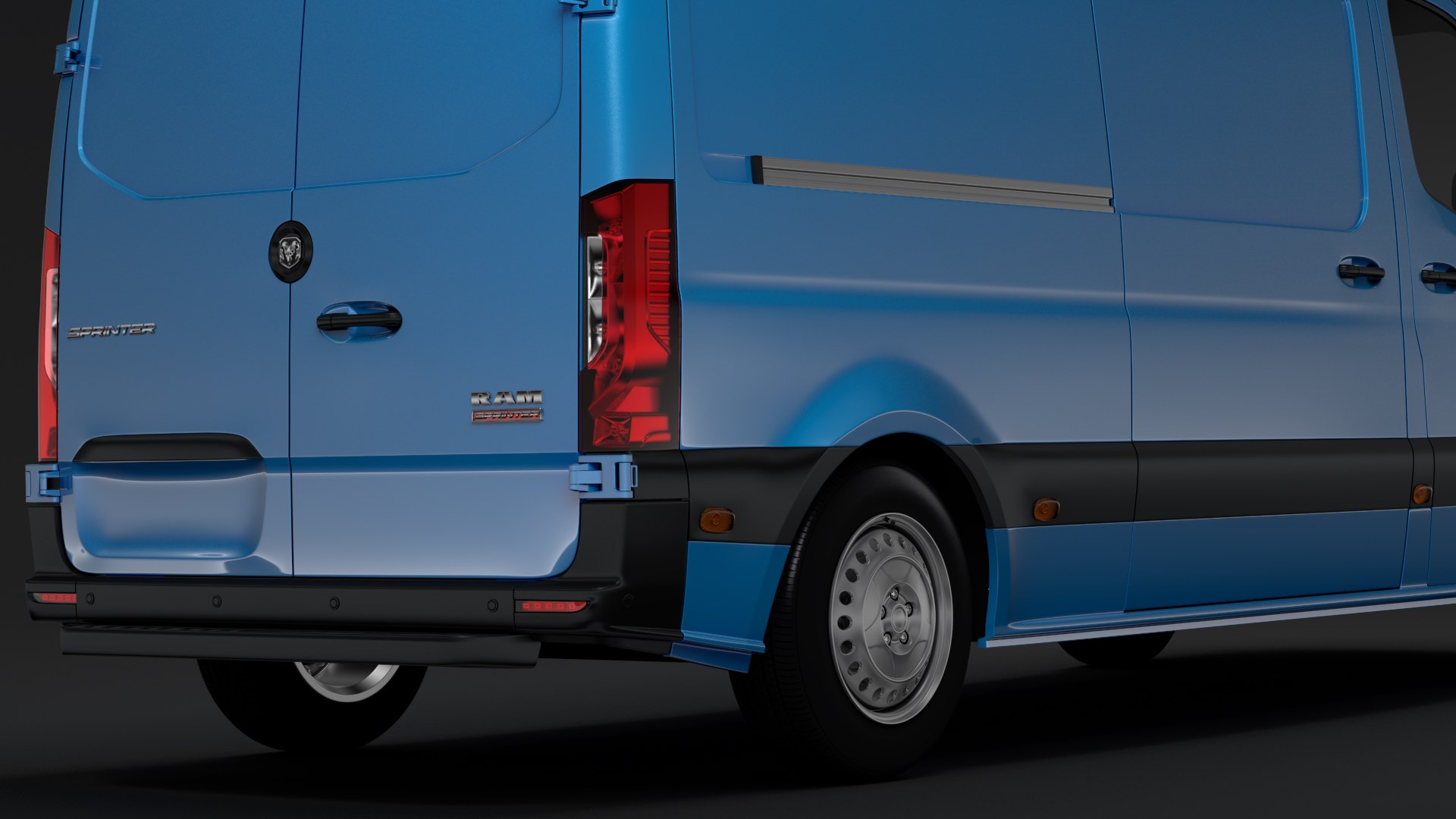 3D Ram Sprinter Panel Van Model - TurboSquid 1371487