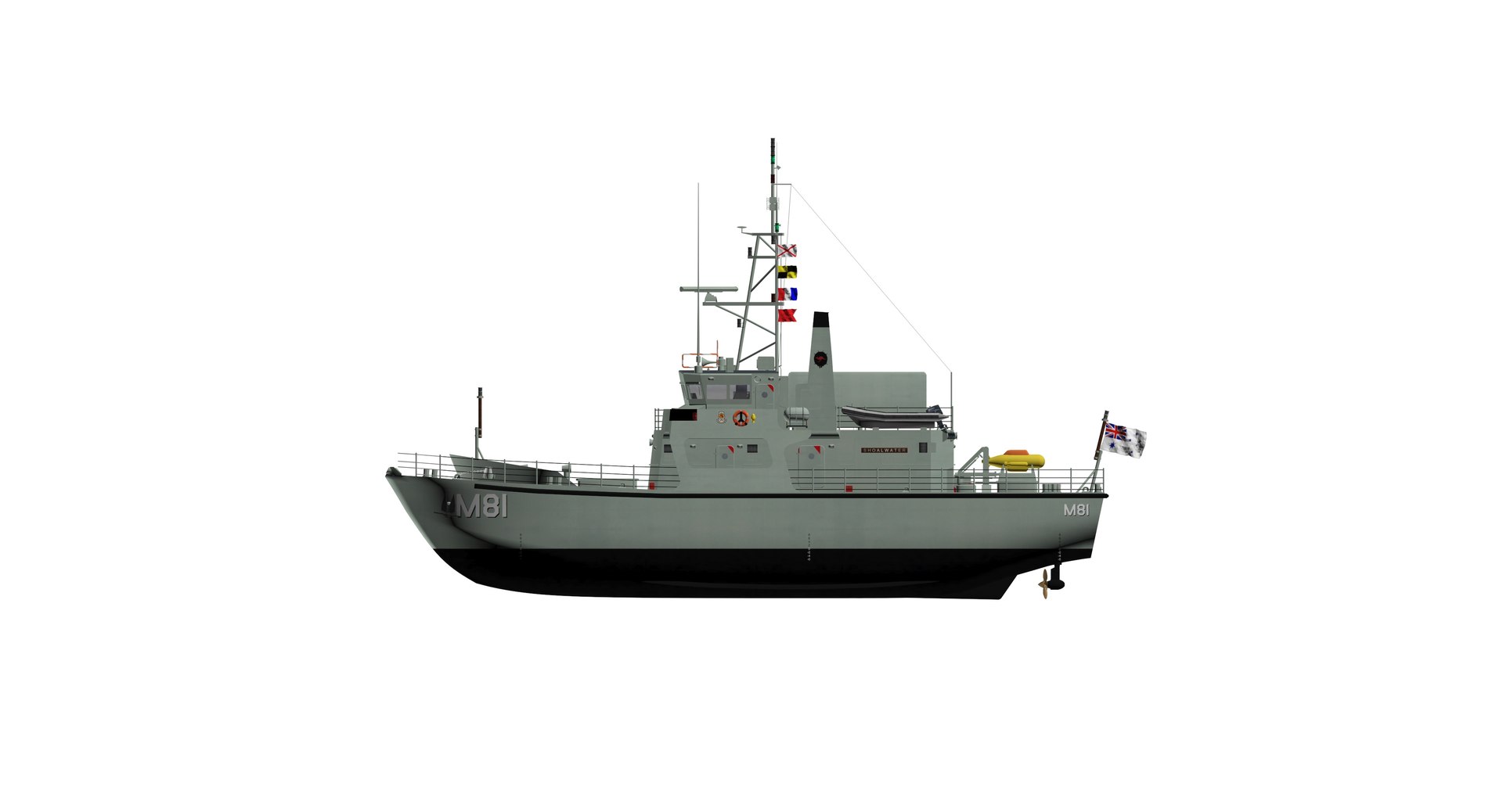 Bay Class Inshore Mine Hunter - HMAS Shoalwater Model - TurboSquid 2039447