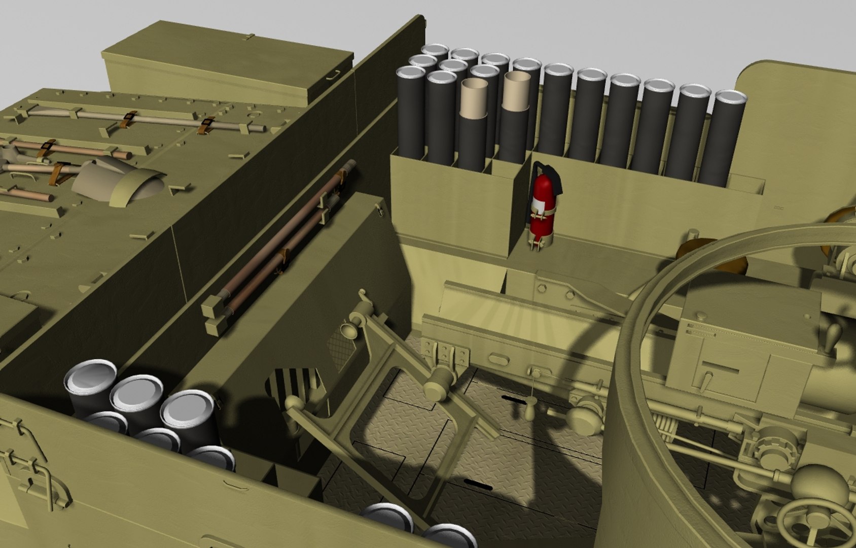 3d Model Artillery M7