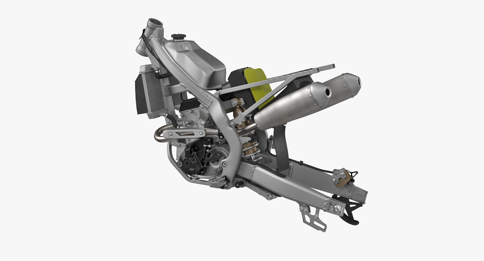 Motocross Motorcycle Engine Frame 3D - TurboSquid 1228530