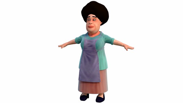 Grandmother 3D - TurboSquid 1367172