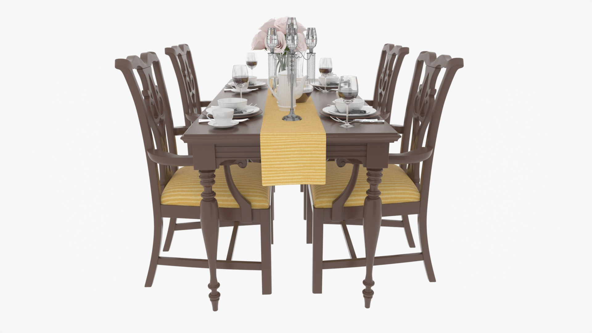Antique Dining Room - Cinema 4D Octane Render Plus Formats 3D ...