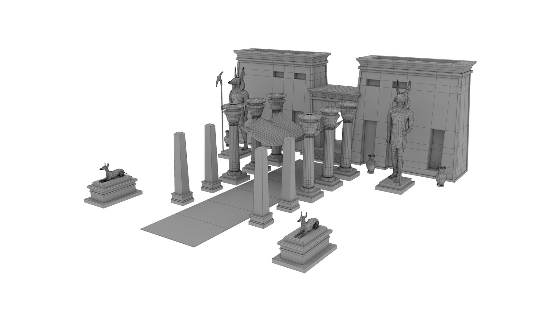 Egypt Temple Model - TurboSquid 1614776