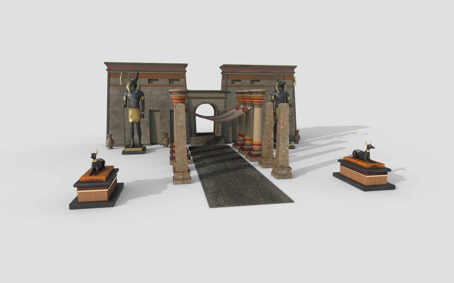 Egypt Temple Model - TurboSquid 1614776