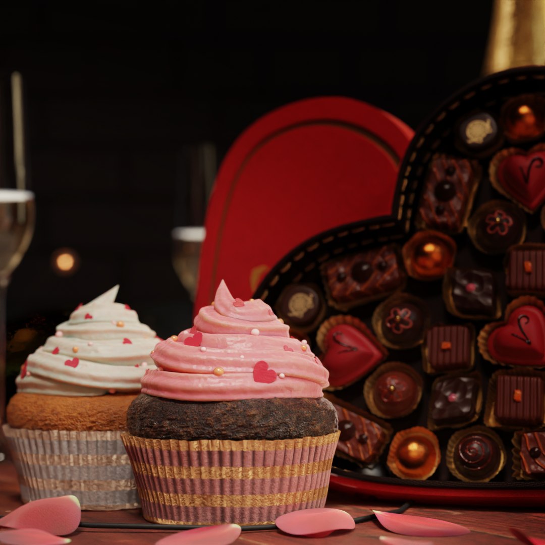 3D Model Cupcakes - TurboSquid 2025166