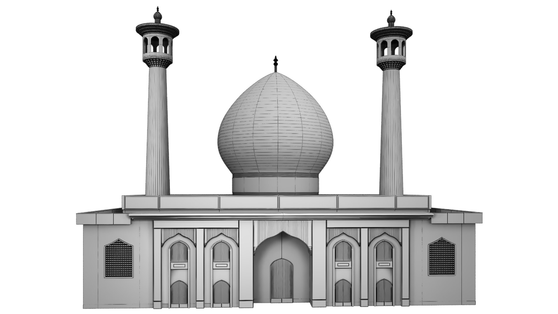3D Model Mosque - TurboSquid 2337223
