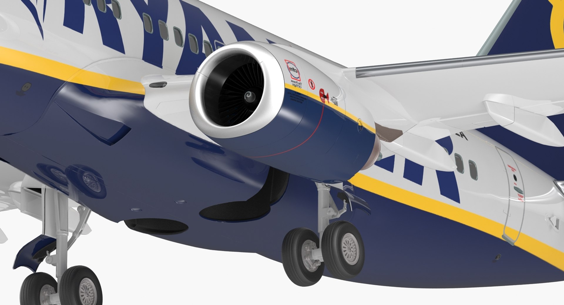 3D Boeing 737-600 Ryanair Model - TurboSquid 1149410