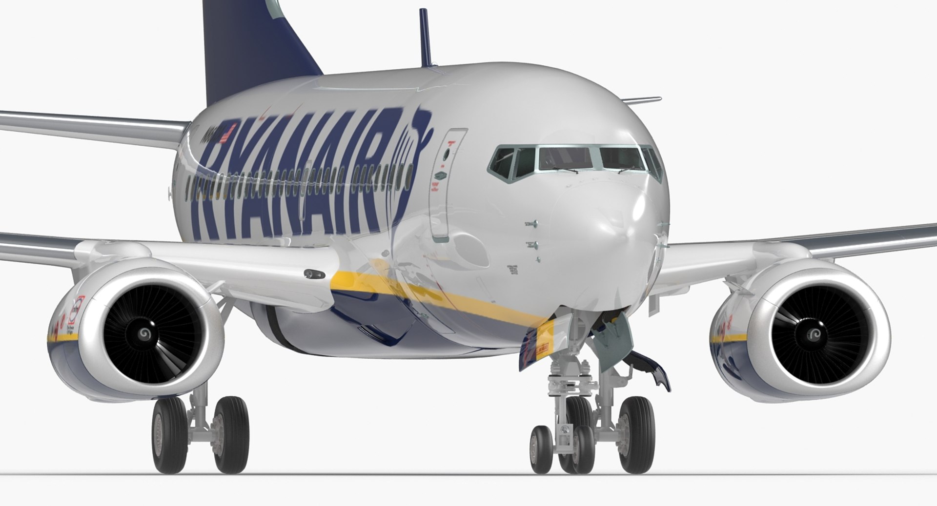 3D boeing 737-600 ryanair model - TurboSquid 1149410