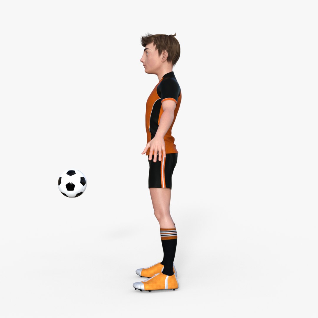 3D Cartoon Football Player Rigged - TurboSquid 2196544