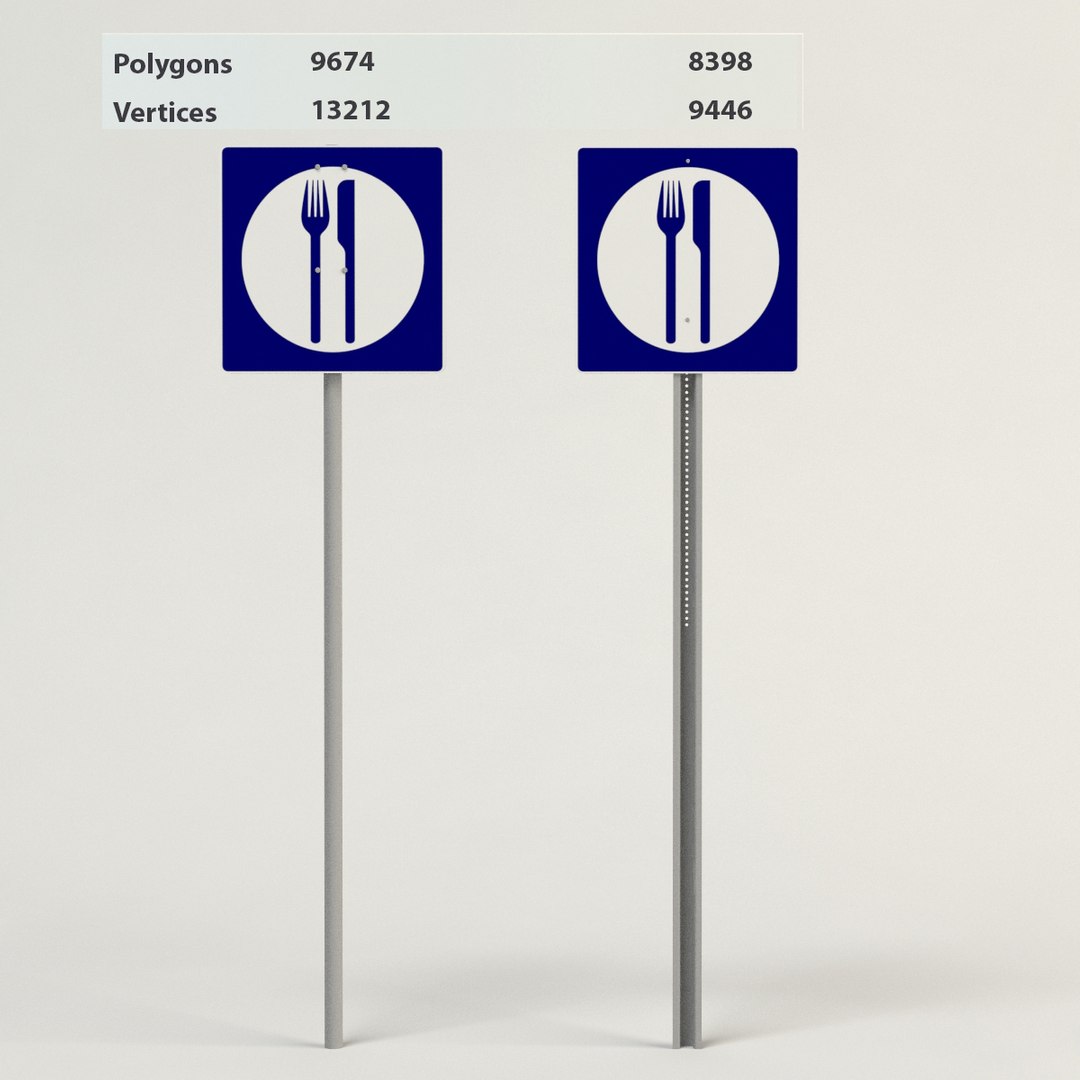 Food Signs 3d Max