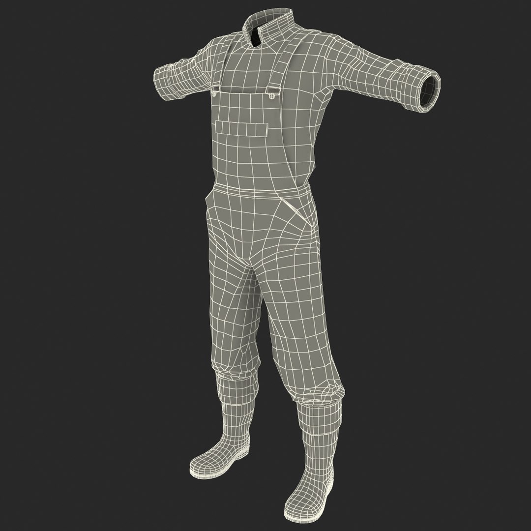 farmer clothes 3d model