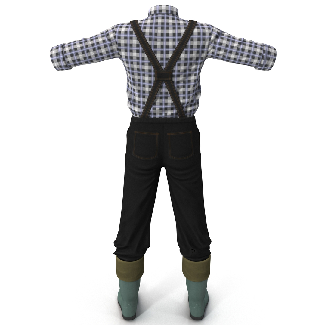 farmer clothes 3d model