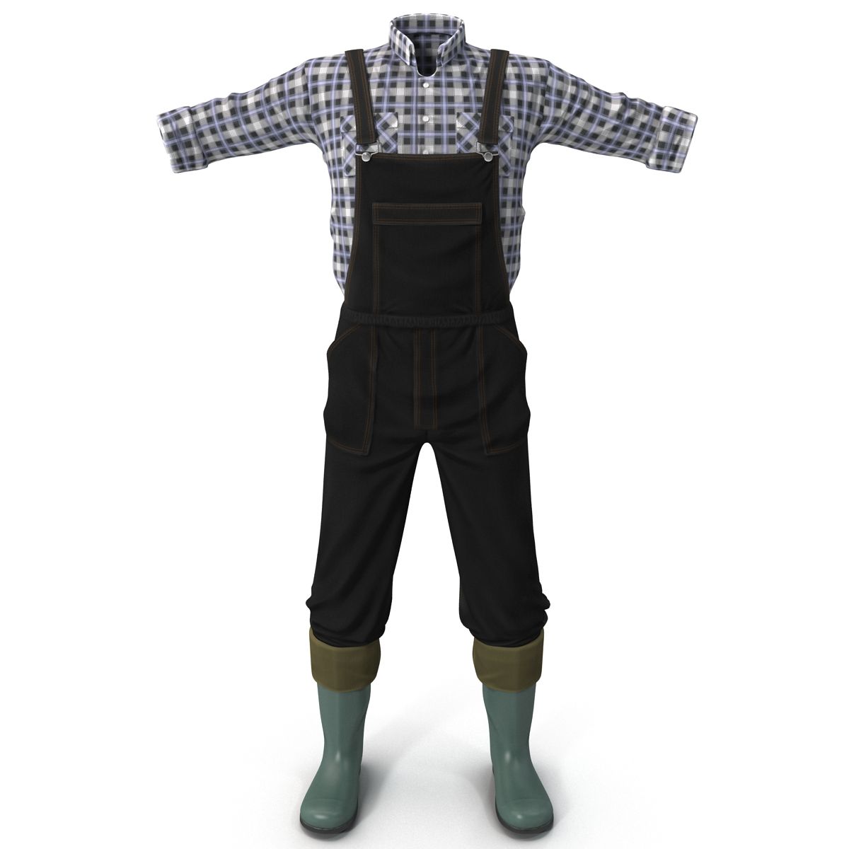 farmer clothes 3d model