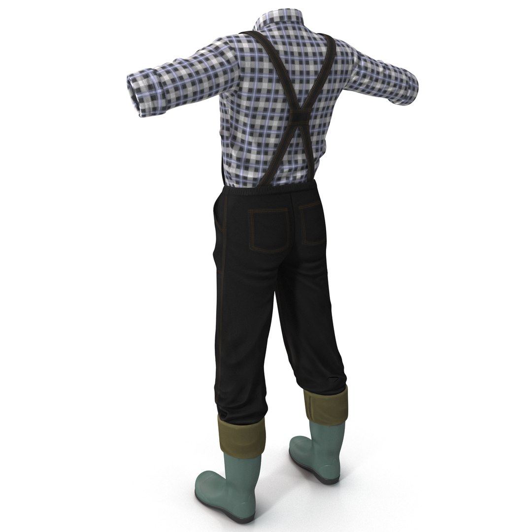 farmer clothes 3d model