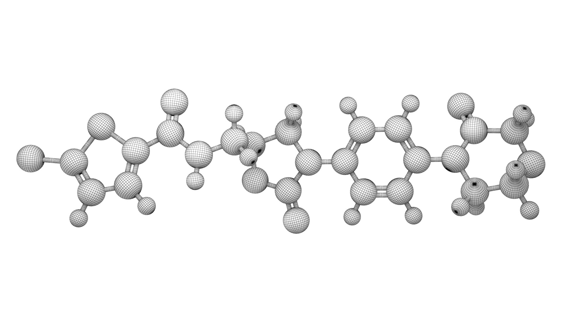 Rivaroxaban - C19H18ClN3O5S Molecular Structure 3D Model - TurboSquid ...