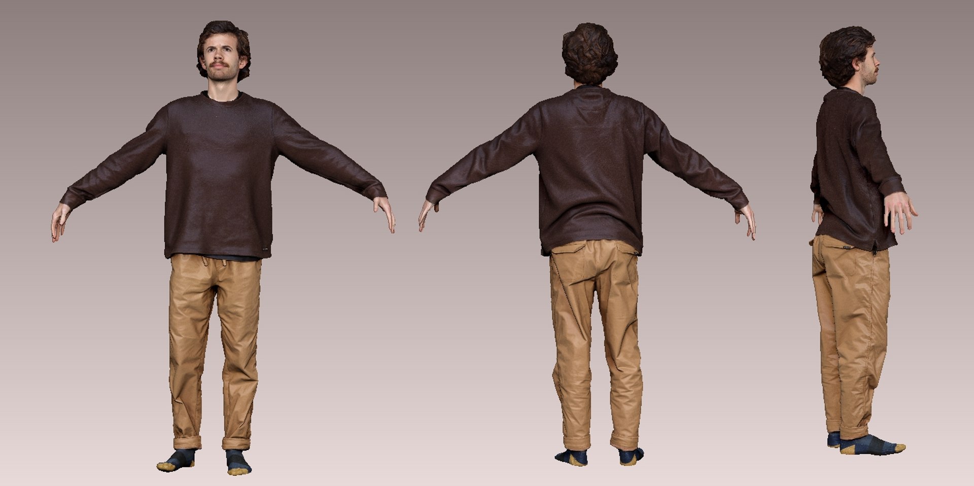 3D Model Kevin - Young Adult Human Male Body Scan - TurboSquid 2200084