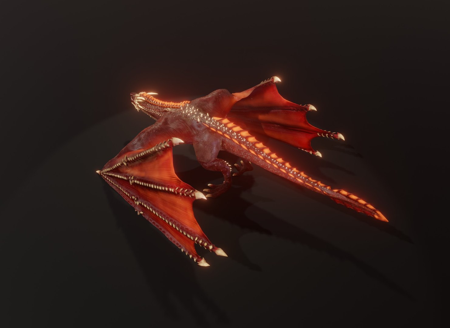 Realistic Red Wyvern Animated Low-poly 3D Model 3D Model - TurboSquid ...