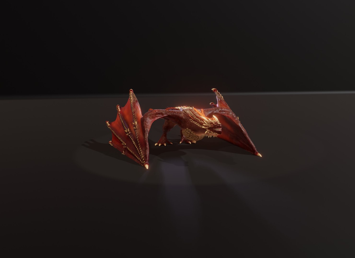 Realistic Red Wyvern Animated Low-poly 3D Model 3D Model - TurboSquid ...