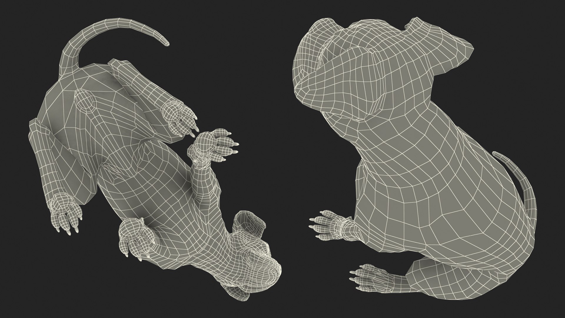 3D Sitting Dog Boxer Tiger Colored - TurboSquid 2249671