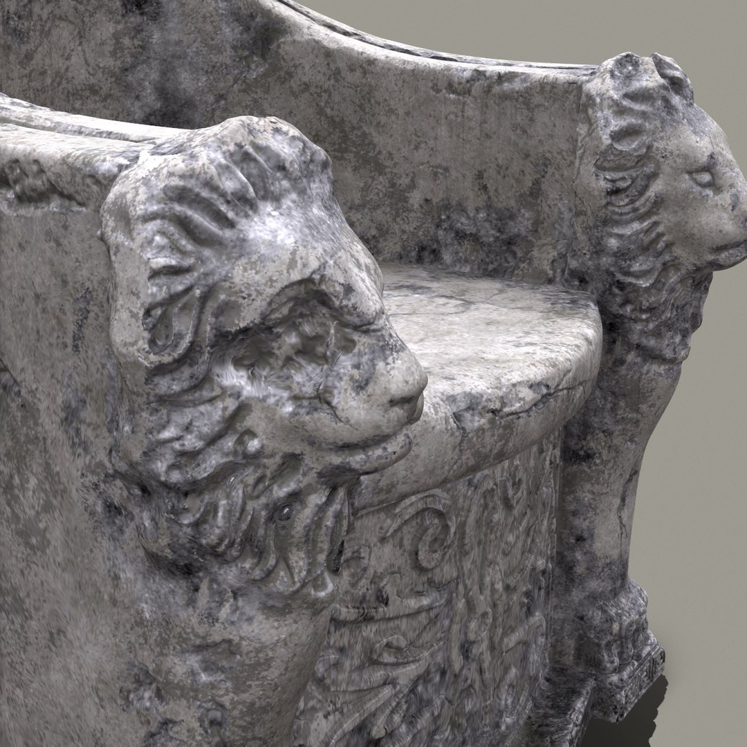 3D roman stone chair - TurboSquid 1177856