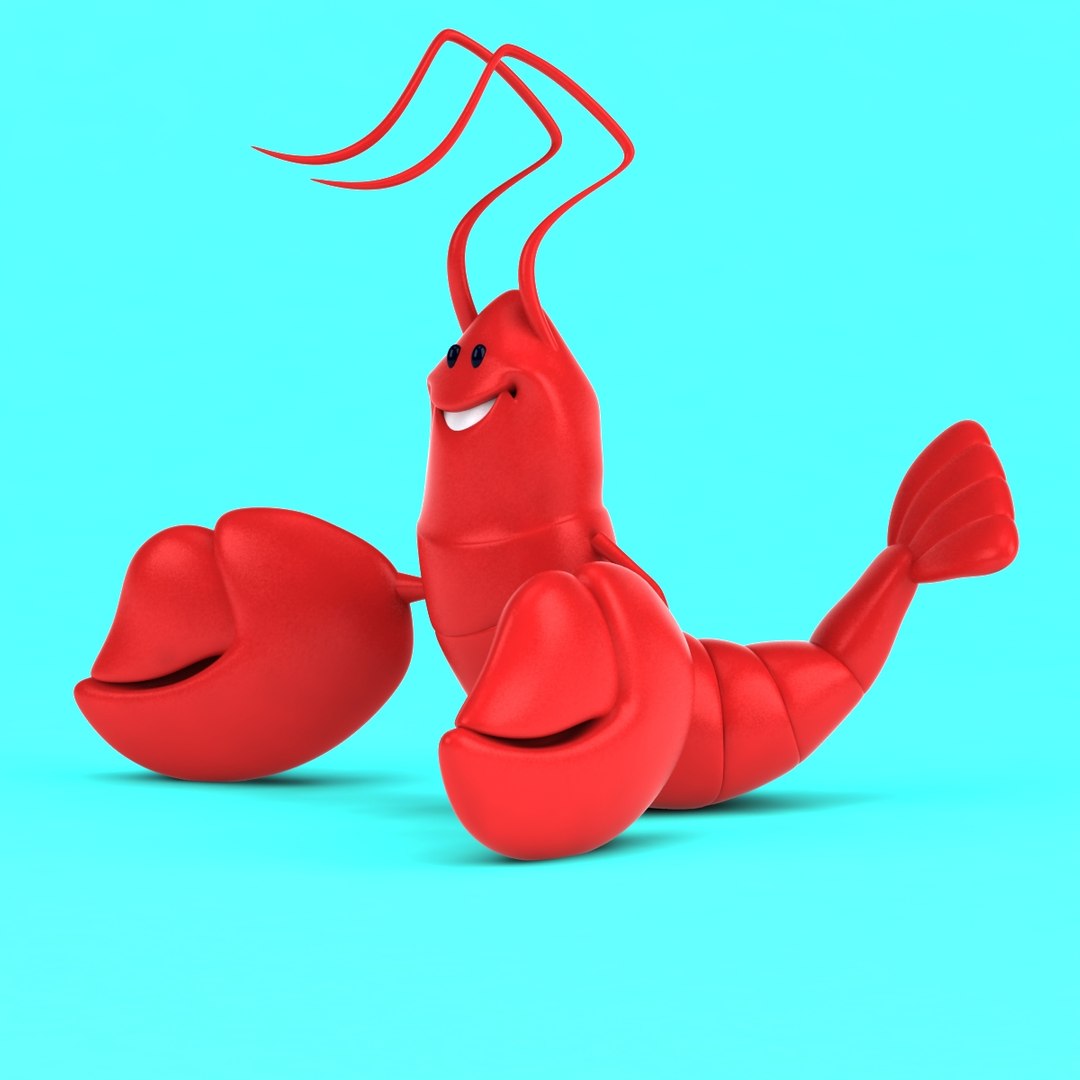 3D Fun Lobster ! Model - TurboSquid 1333596