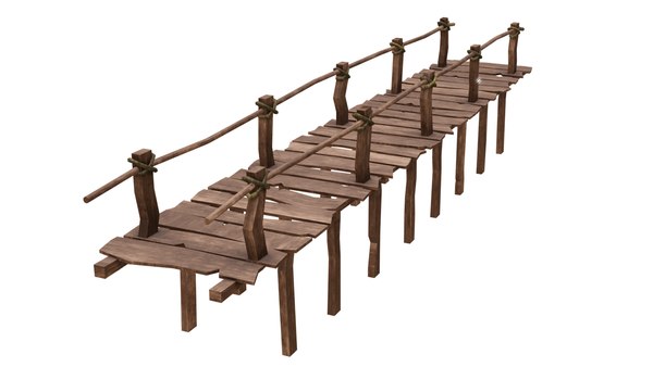 rope bridge 3d model