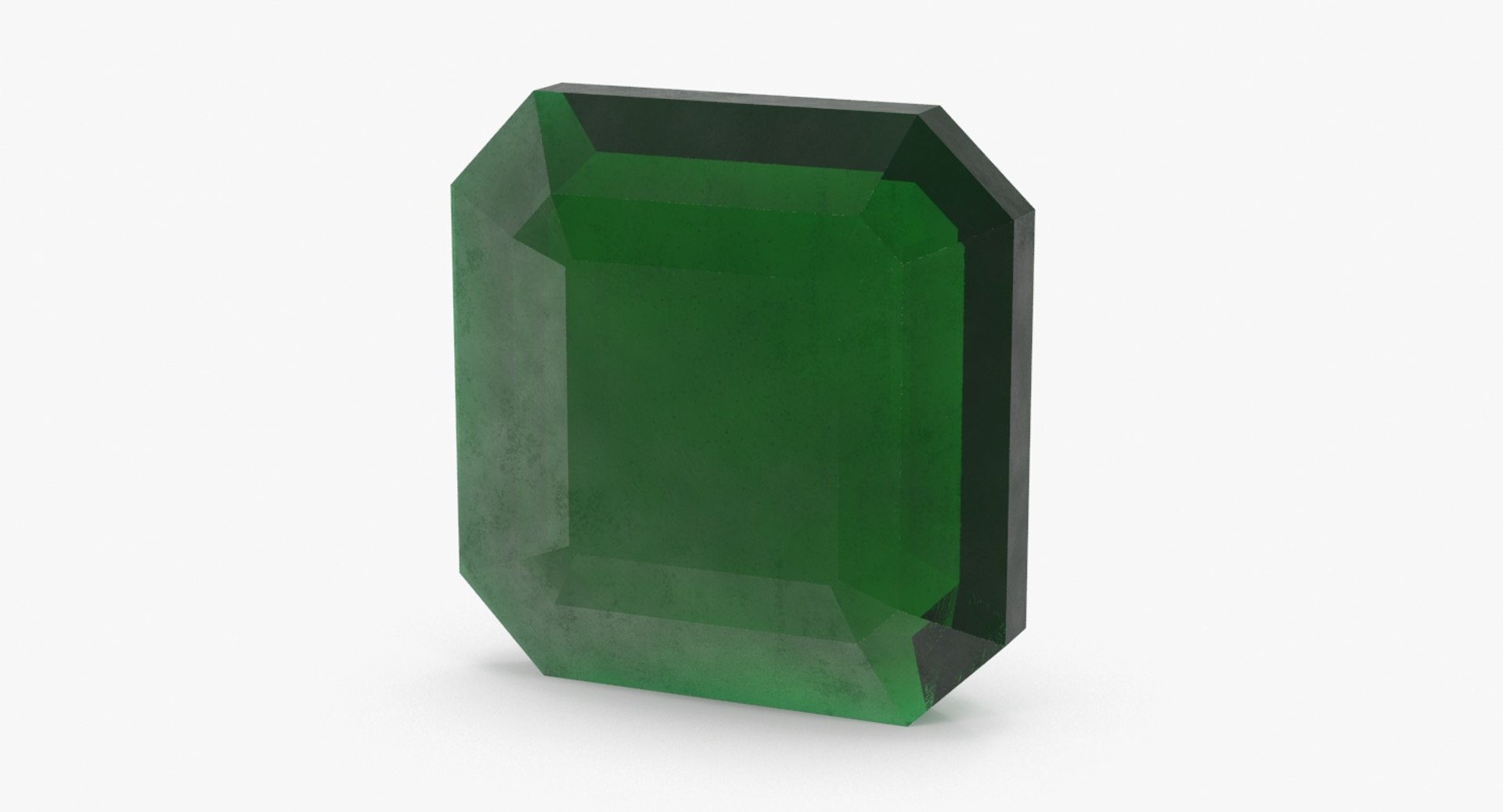 Square Emerald 3d Model