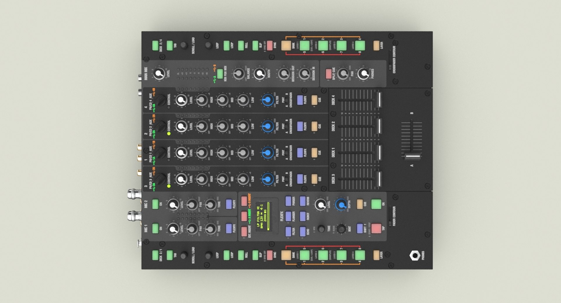 4-channel-mixer 3D - TurboSquid 1317106
