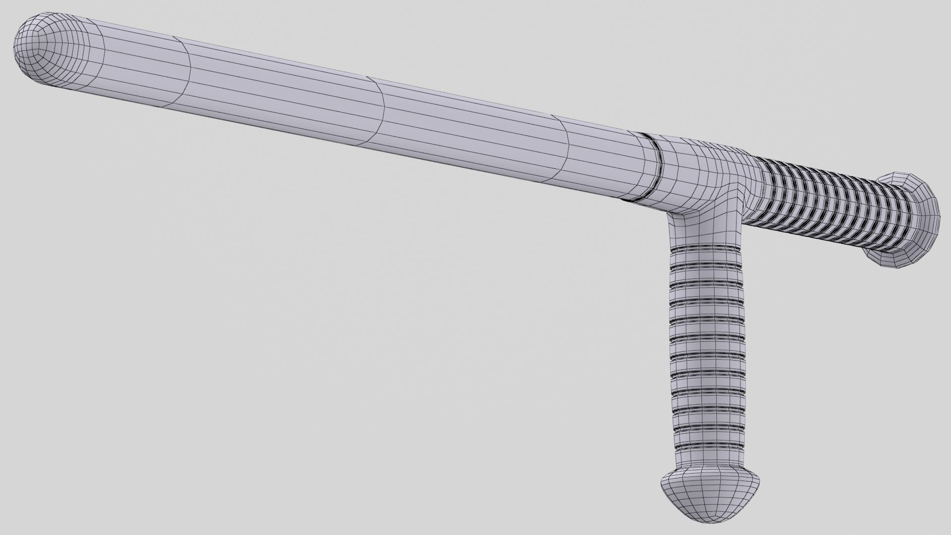Police Baton 01 3D Model - TurboSquid 1866350