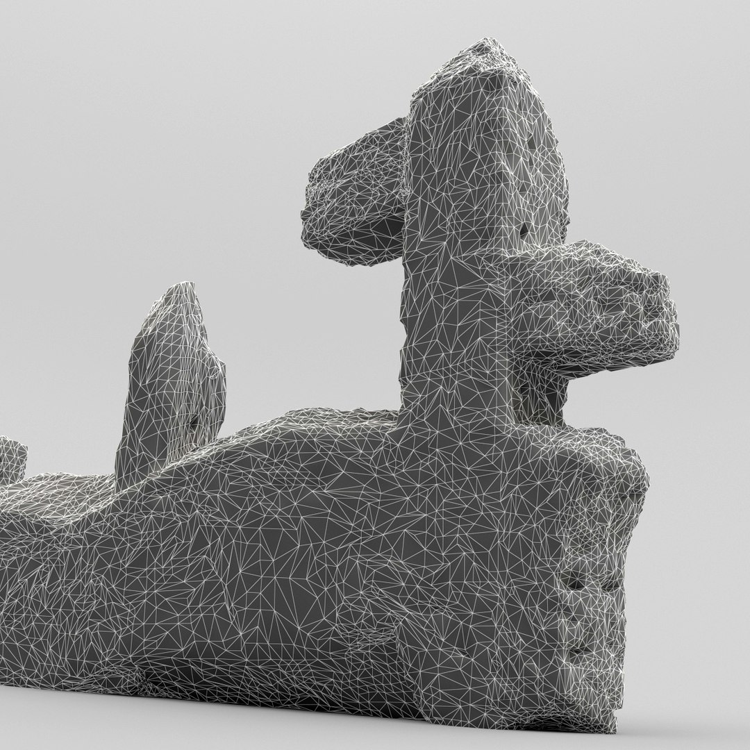 Stone Cliff 3d Model