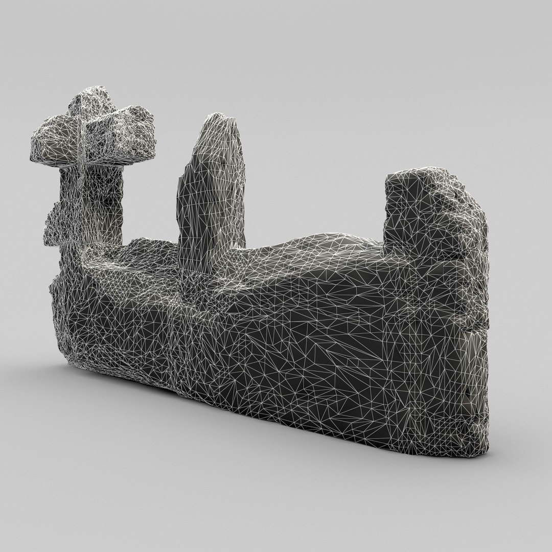 Stone Cliff 3d Model