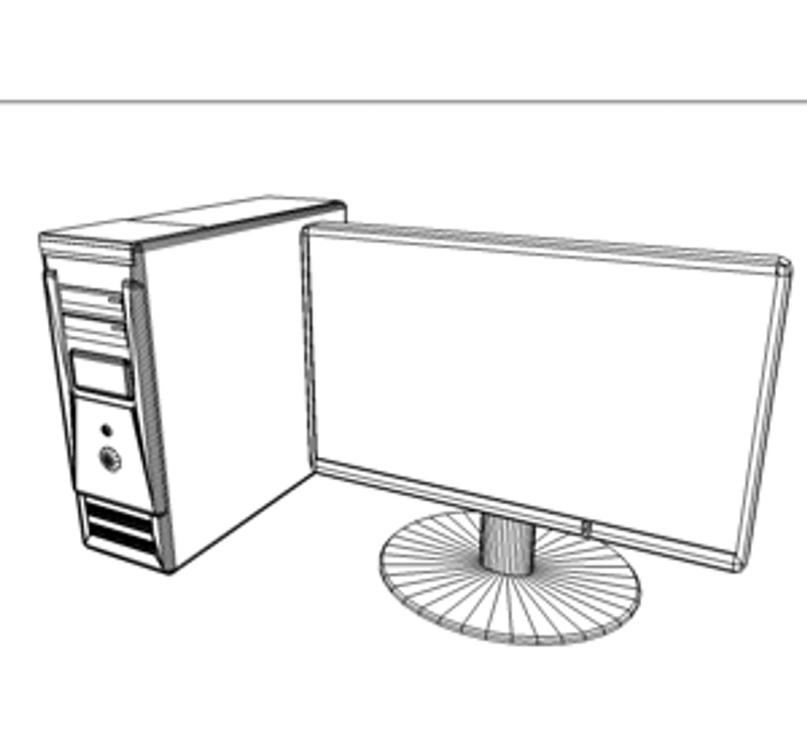 Desktop Computer Tower C4d