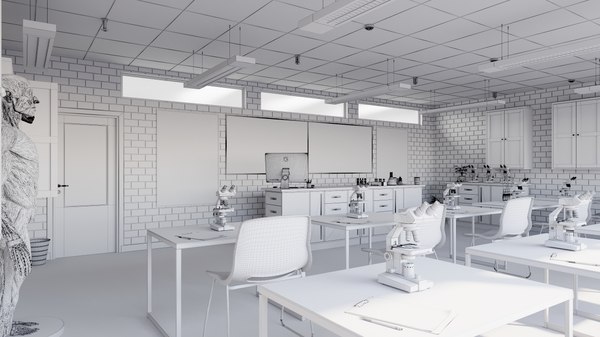 3D Biology And Anatomy Classroom - TurboSquid 1947051