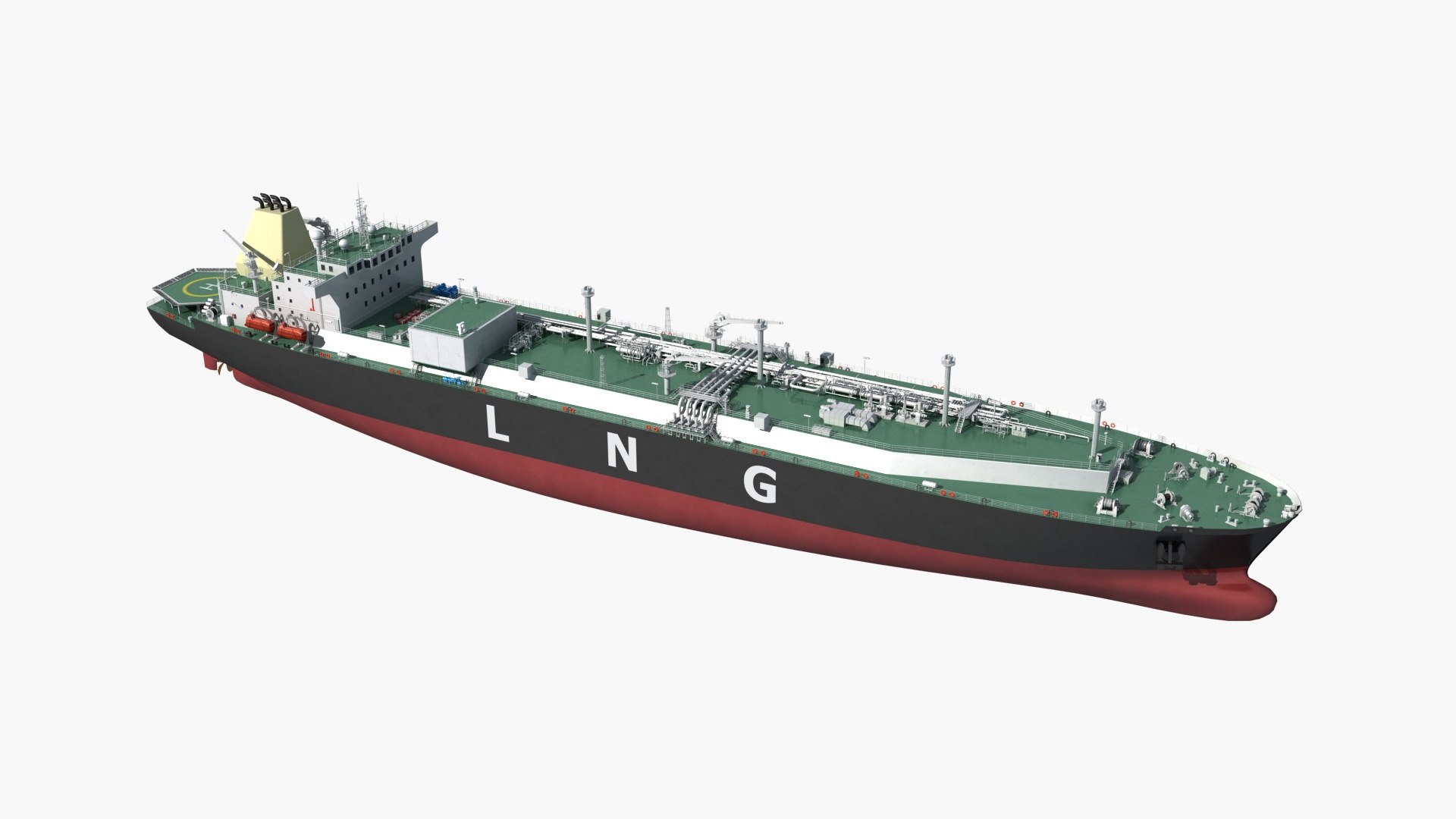 3D LNG Tanker Ship - TurboSquid 2117875