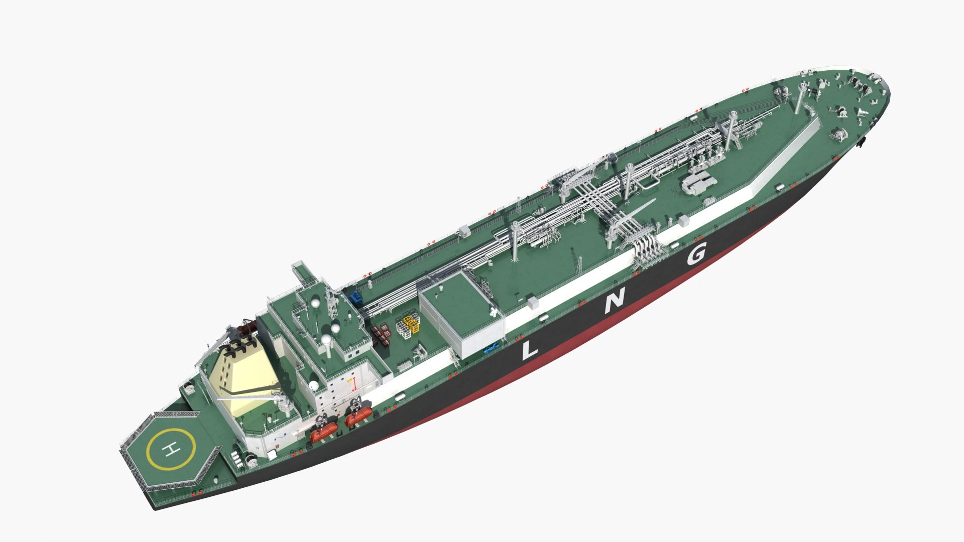 3D LNG Tanker Ship - TurboSquid 2117875